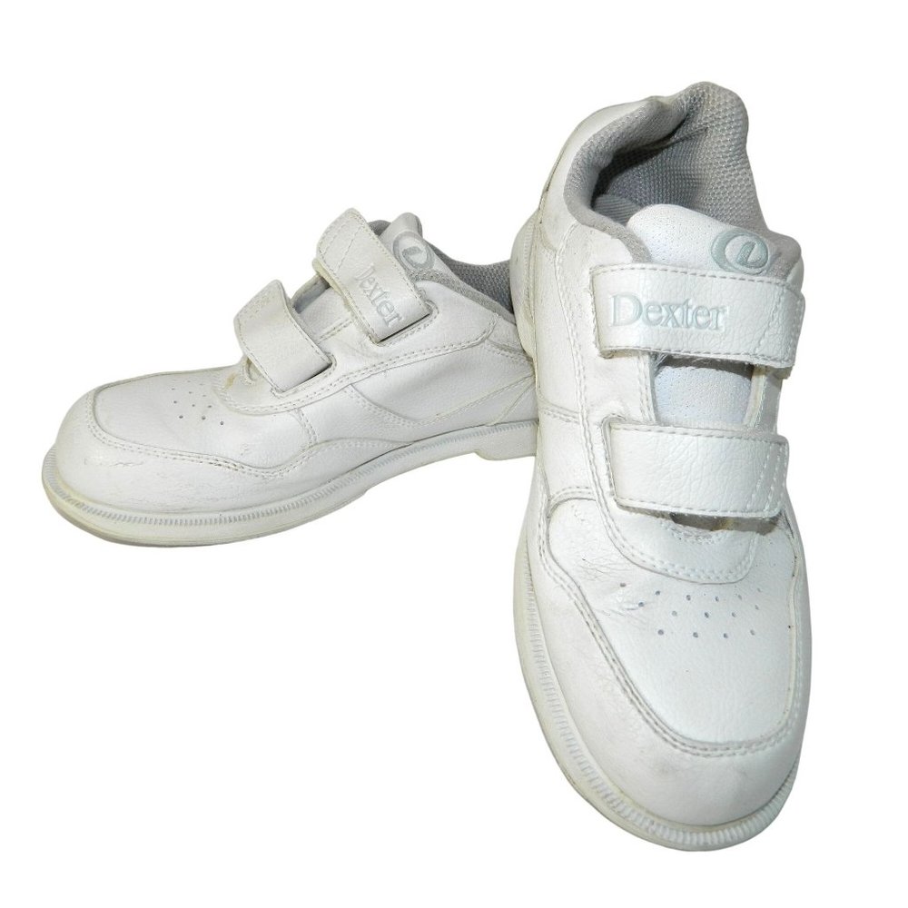 Dexter V-Strap White Slide-Rite Bowling Shoes Men’s S… - Gem